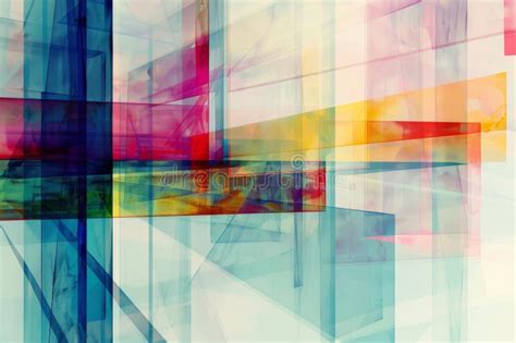 Abstract Art Background Geometric Elements Thin Straight Outlines Stock Image Image Of