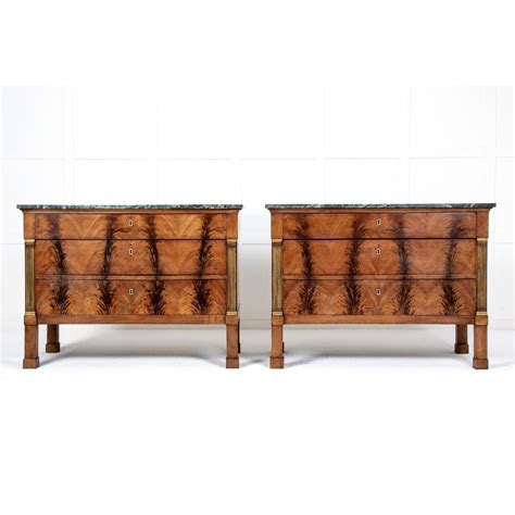 A Pair Of Late 18th Century Walnut Commodes Bada