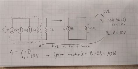 Circuit Analysis Current Source Dissipating Power Or Providing Power Electrical Engineering