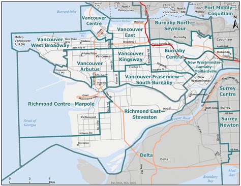 Commission Specific Detailed Maps British Columbia Federal Electoral Districts Redistribution