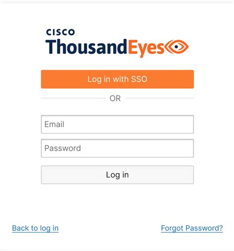 Logging In Thousandeyes Documentation