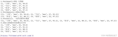 【python之pymysql库学习】一、分析fetchone、fetchmany、fetchall（保姆级图文实现代码） Csdn博客