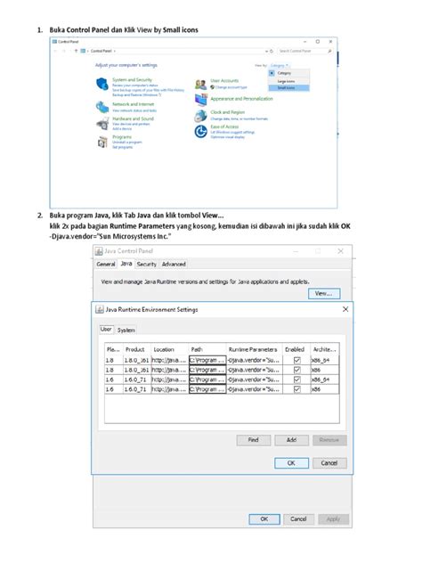 Cara Setting Java Parameter Agar Bisa Buka Fifapps Pdf Pdf