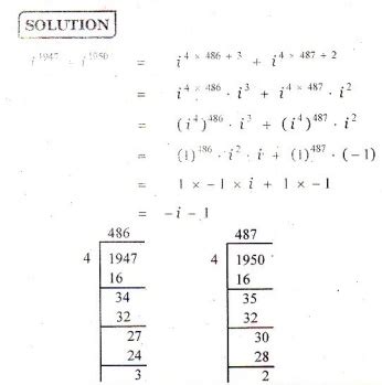 Exercise Introduction To Complex Numbers Problem Questions With Answer Solution
