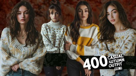 Artstation 400 Casual Autumn Outfit Vol 2 Character Reference
