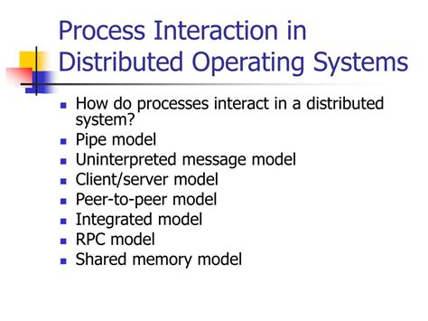 Ppt Distributed Operating Systems Powerpoint Presentation Free