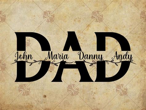 Dad Monogram Svg Fathers Day Shirt Printable Fathers Day Monogram