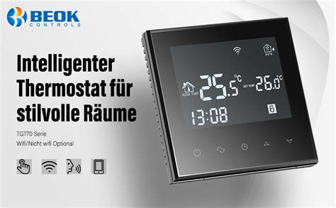 Beok Elektrische Fussbodenheizung Thermostat Mit Wifi Programmierbare Smart Thermostate Für