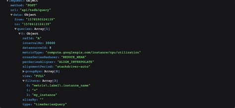 stackdriver when i use a variable for the filter field in query editor