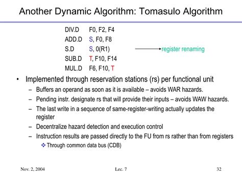 ppt lecture 6 score board contd and tomasulo s algorithm powerpoint