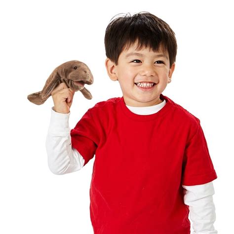 Fm2795 Mini Manatee Finger Puppet Sweet Pipes