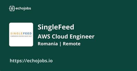 Singlefeed Is Hiring Aws Cloud Engineer Hybrid In Bucharest Ro Only