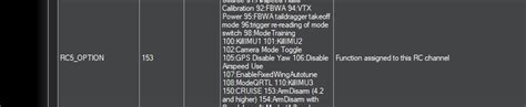 Rc5option Parameter Set To Unknown 153 Plane 44 Ardupilot Discourse