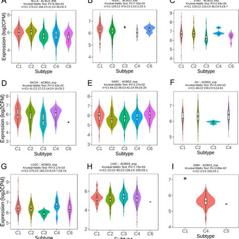 Acbd3 Expression In Different Immune Subtypes Of Various Tcga Cancers