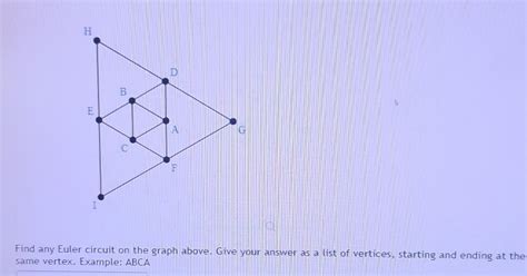 answered h e b d a f find any euler circuit on… bartleby
