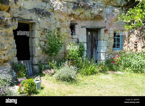 Troglodyte Caves In The Loire Valley France Houses Have Been Built