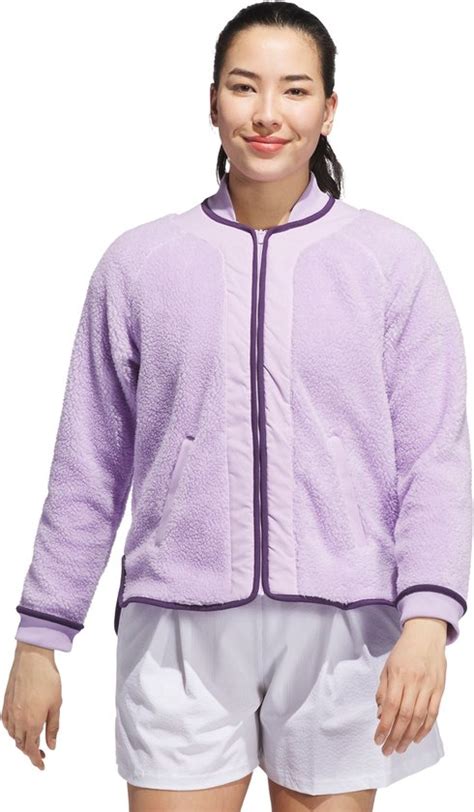 Adidas Performance Go To Fleece Jack Dames Paars Xl Bol
