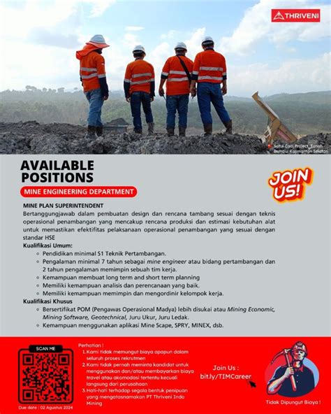 Pt Thriveni Indo Mining On Linkedin Valuable Lokertambang Hiring