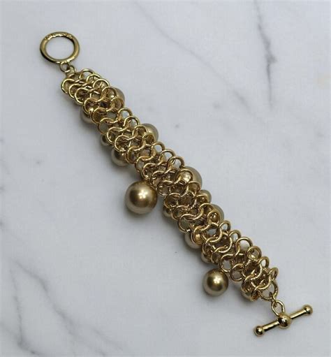 Kenneth Jay Lane Gold Tone Cha Cha Bracelet 13th Anniversary Edition Etsy