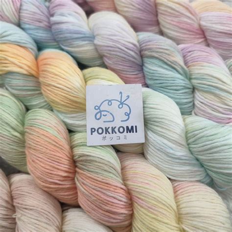 Combed Cotton Hand Dyed Sport Weight Knitting Yarn Small Ply Shopee Malaysia