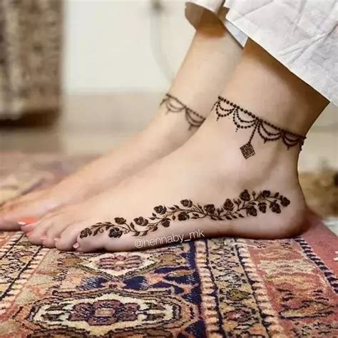 Henna Ankle Designs