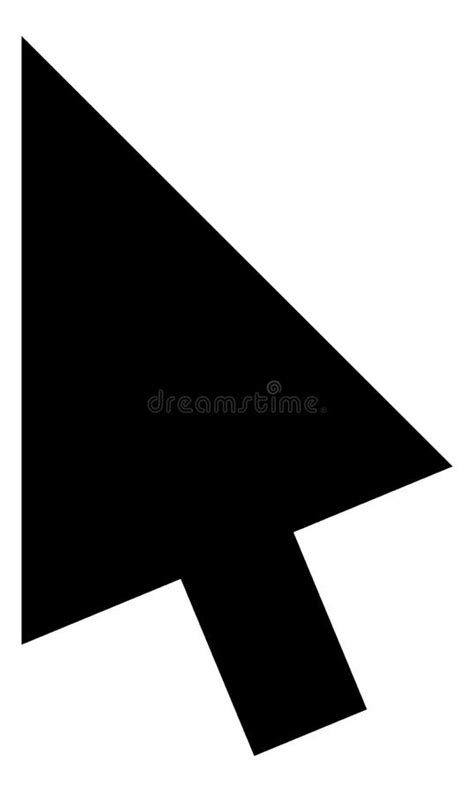 Cursor Icon Arrow Mouse Pointer In Linear Style Stock Vector