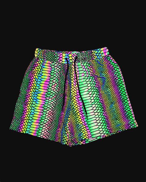 Techwear Colorful Reflective Mens Running Shorts Techwear Official