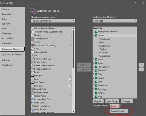 Copy Excel Menu Settings And Other Customisations To Another Pc