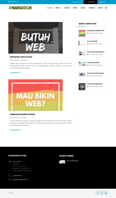 download source code company profile php codeigniter jasa pembuatan