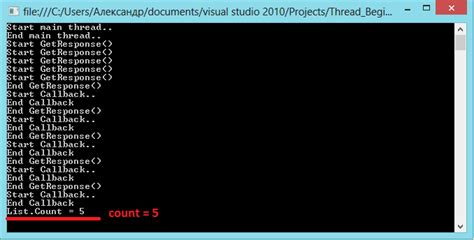 C How Can I Use Waithandle Awaiting Completion Of An Asynchronous