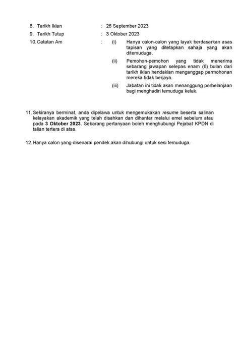 Iklan Jawatan Kosong Kementerian Perdagangan Dalam Negeri Dan Kos Sara Hidup Kpdn • Jawatan