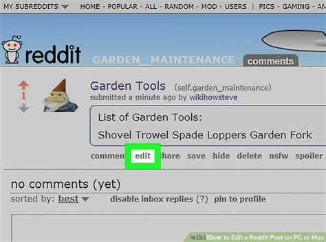 How To Edit A Reddit Post On PC Or Mac Steps With Pictures