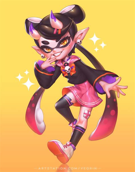 Artstation Halloween Callie Splatoon Fan Concept Art