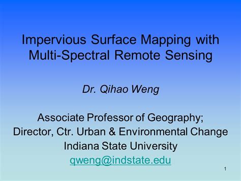Impervious Surface Mapping