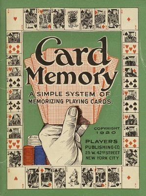 Card Memory By Players Publishing Lybrary Com