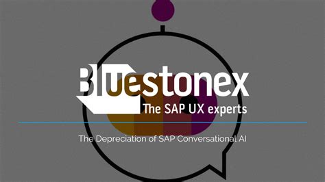 The Depreciation Of Sap Conversational Ai