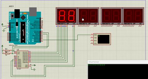 Programmation Simulation Proteus Arduino Tm1637 7segments