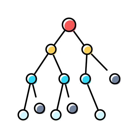 binary search algorithm color icon illustration 52843759 vector art at