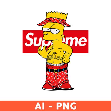 Bart Simpson Supreme Png Cartoon Supreme Png Bart Simpson Inspire