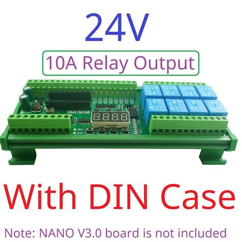 Dn23e08 8ai 8di 8do Multifunction Io Expanding Module For Arduino Nano