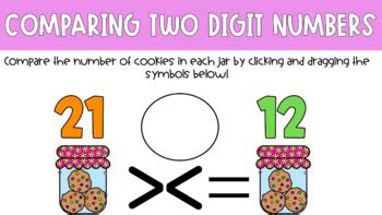 Comparing Two Digit Numbers Digital Task Cards Google Classroom