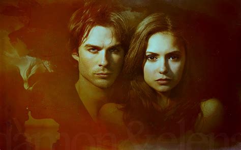 De Damon Elena Wallpaper Fanpop