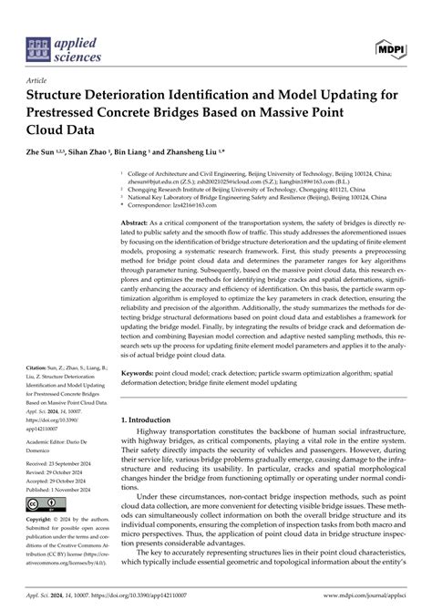 Pdf Structure Deterioration Identification And Model Updating For