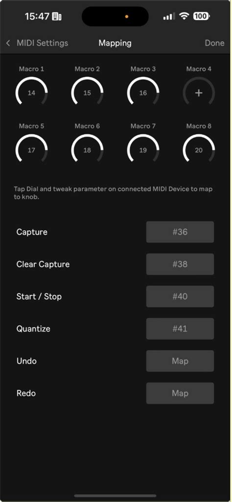 Note MIDI Input Ableton