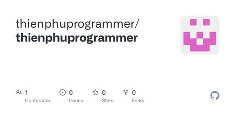 GitHub Thienphuprogrammer Thienphuprogrammer