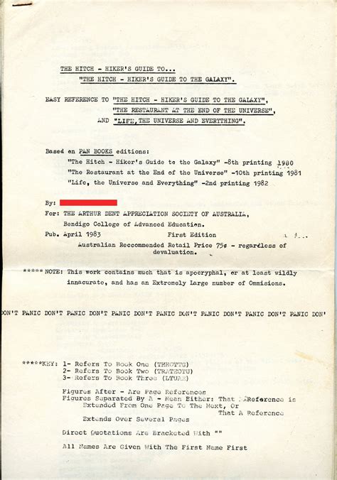 The Hitch Hikers Guide To The Hitch Hikers Guide To The Galaxy