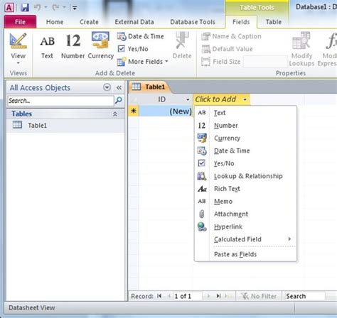 Cara Membuat Database Di Microsoft Access 2010 Pugam