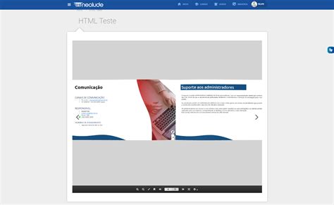 Modelo de livro digital em atividades de Página HTML Central de