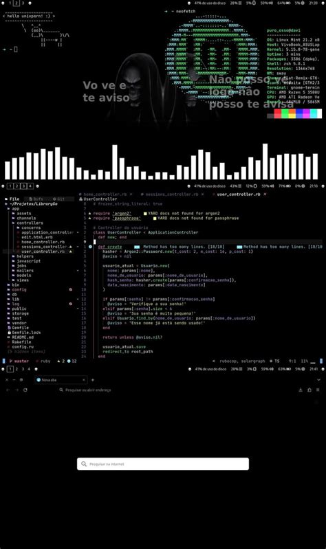 [sway Wm] My Dark Linux Mint Rice R Unixporn