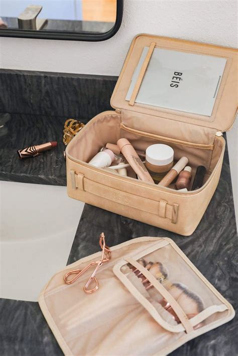 BÉis The Cosmetic Case In Beige Makeup Organizer And Makeup Travel